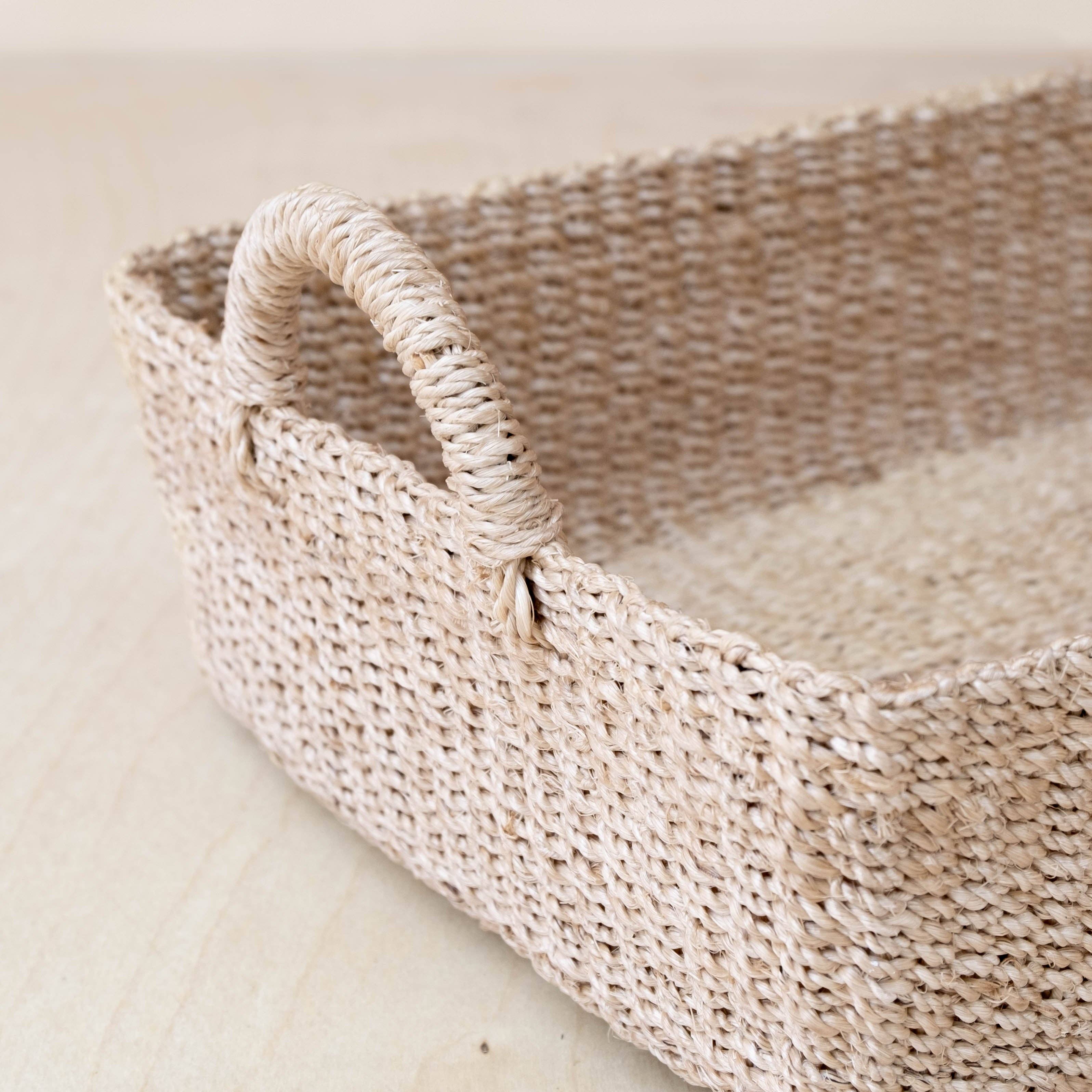 Handwoven Rectangle Basket – Le Marché